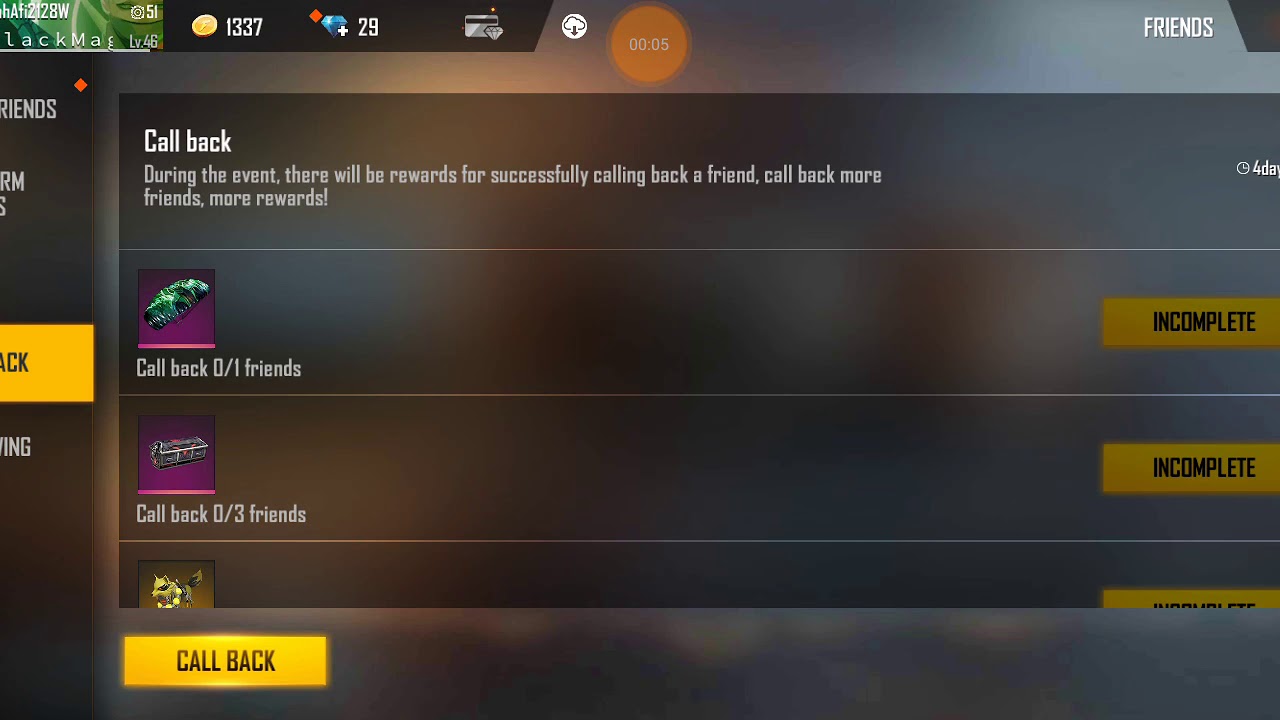 Call back event pia jaba fox skin, parasut aro onaknki6u - YouTube