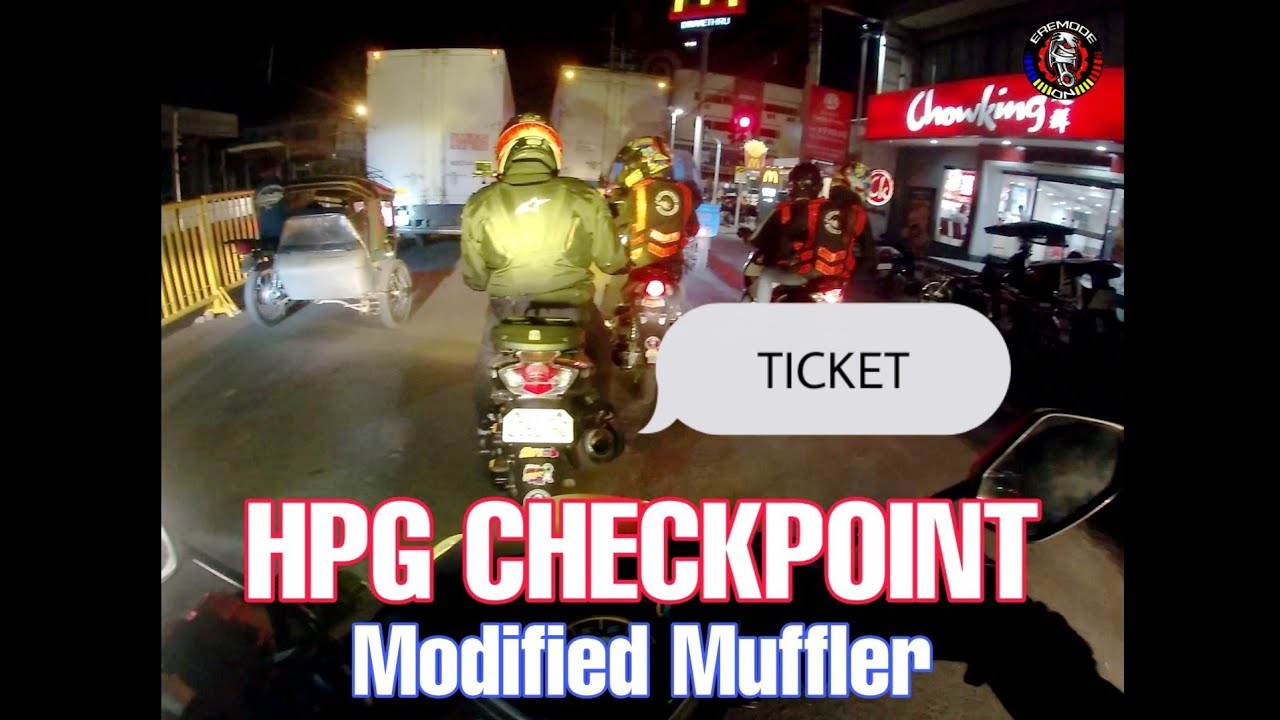 HULI MODIFIED MUFFLER | HPG CHECKPOINT | TARLAC - YouTube