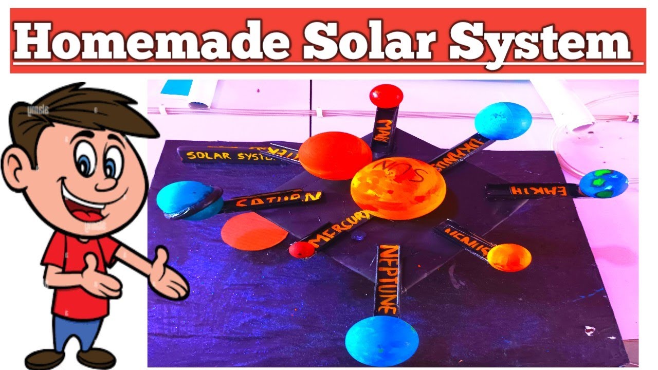 Homemade solar system | how to make solar system at home | - YouTube
