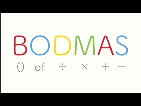 BODMAS FULL FROM | FULL EXPLANATION OF BODMAS | BODMAS - YouTube