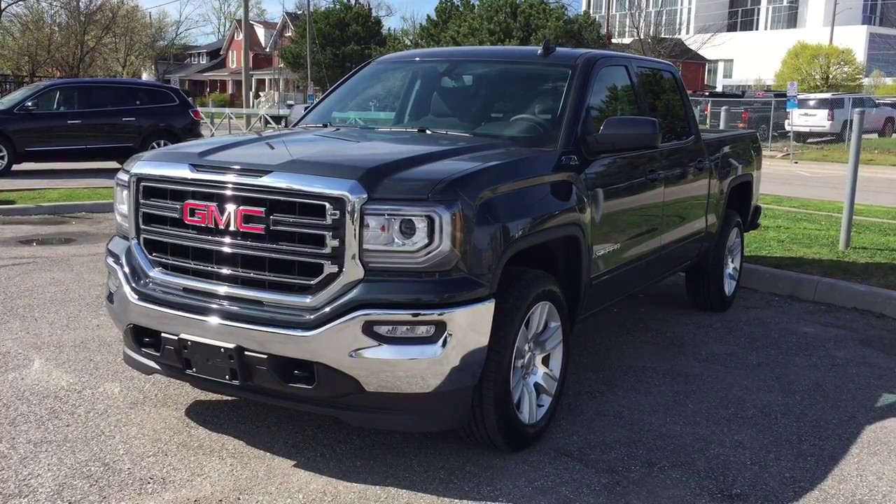 2017 GMC Sierra 1500 4WD Crew Cab Z71 Suspension Black Oshawa ON Stock ...