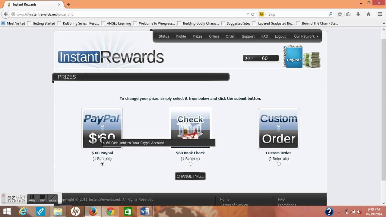 How to Navigate Instant Rewards Website. - YouTube