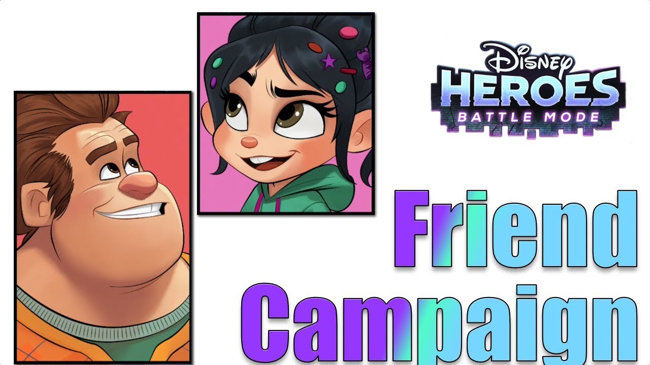 Disney Heroes Battle Mode Gameplay - Ralph and Vanellope Friend ...