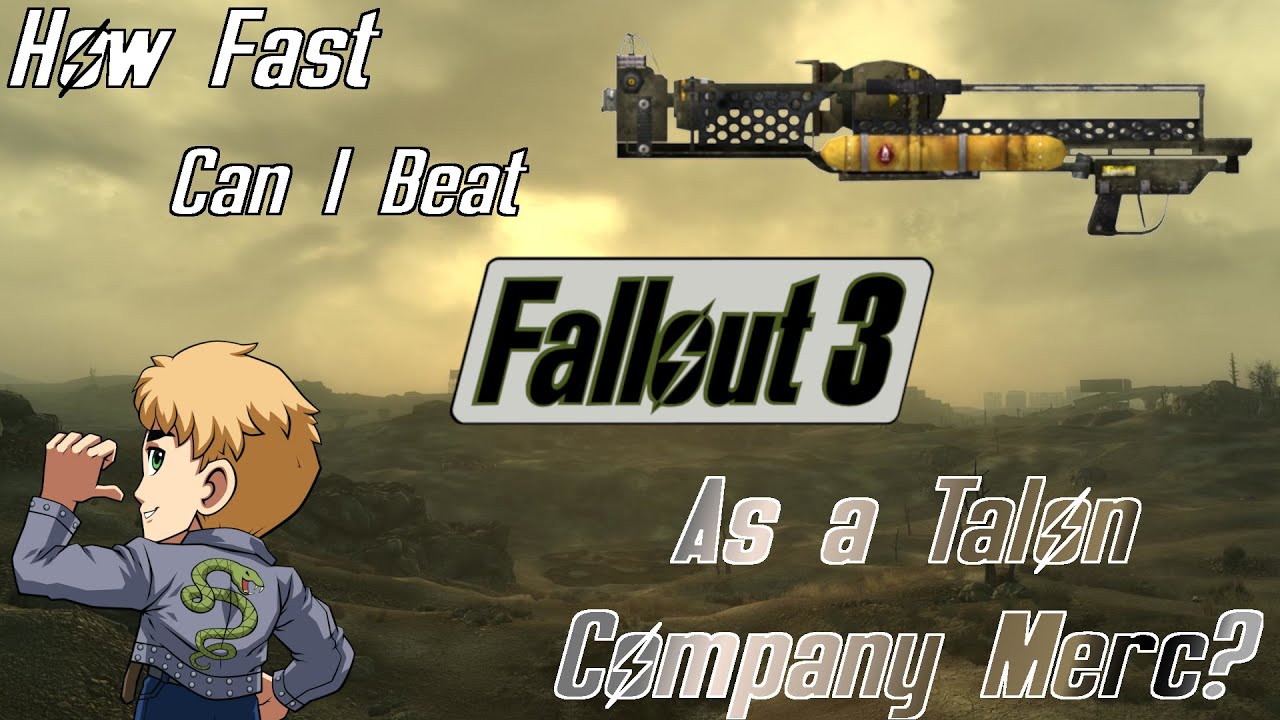 How FAST Can I Beat Fallout 3 as a Talon Company Mercenary? - YouTube