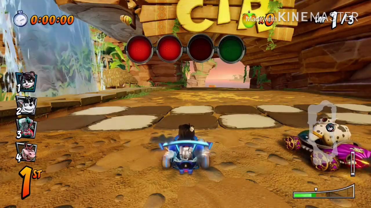 Single Race on Crash Cove with Yaya Panda in Crash Team Racing: Nitro ...