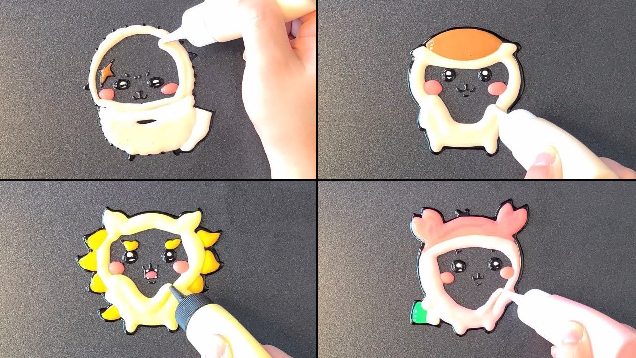 CHIIKAWA Characters Pancake Art - RAKKO, KURIMANJU, SHISA, KANI #shorts ...