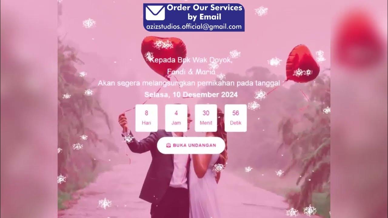 DEMO WEBSITE UNDANGAN PERNIKAHAN (HTML, CSS, JAVASCRIPT, BOOTSTRAP, DISQUS) - STUDIO-A - YouTube