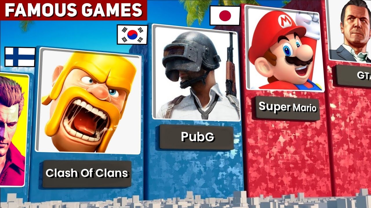 games from different countries | Part 2 in 3d Comparison - YouTube
