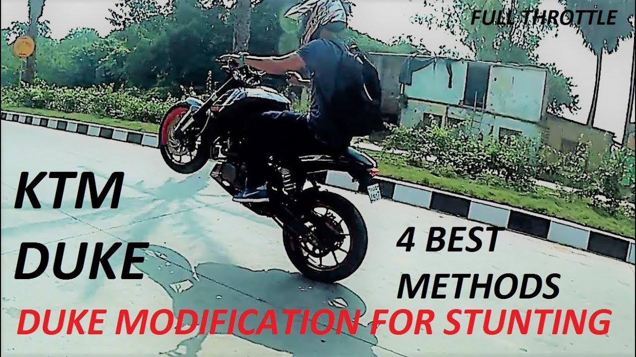 How to Modify KTM DUKE For STUNTING best 4 Methods [Modify Series 1 ...
