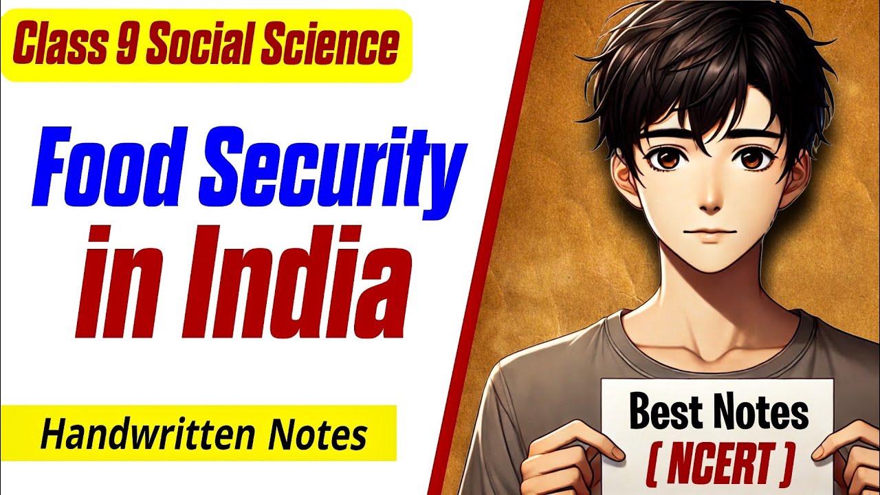 Class 9 Economics Chapter 4 Food Security in India Handwritten Notes ...