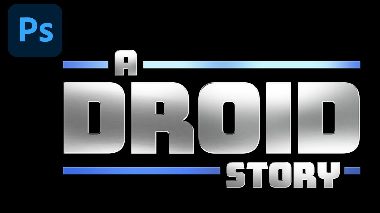 Star Wars: A Droid Story: Estilo de Texto con Photoshop - YouTube