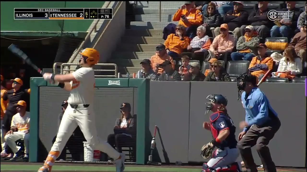 Tennessee Vols baseball's Blake Burke ejected after his sixth home run of the year against ...