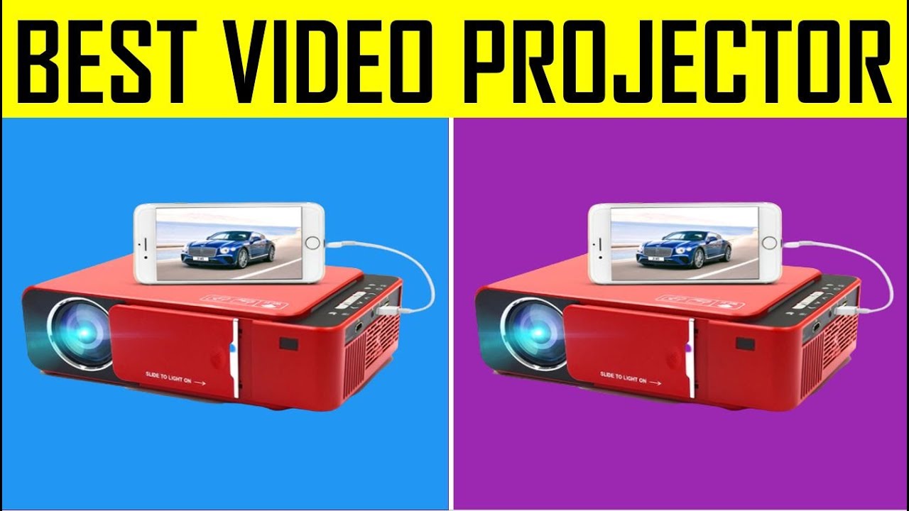 Best Video Projector 2020 - Everycom T6 LED Video Projector HD 720P - YouTube