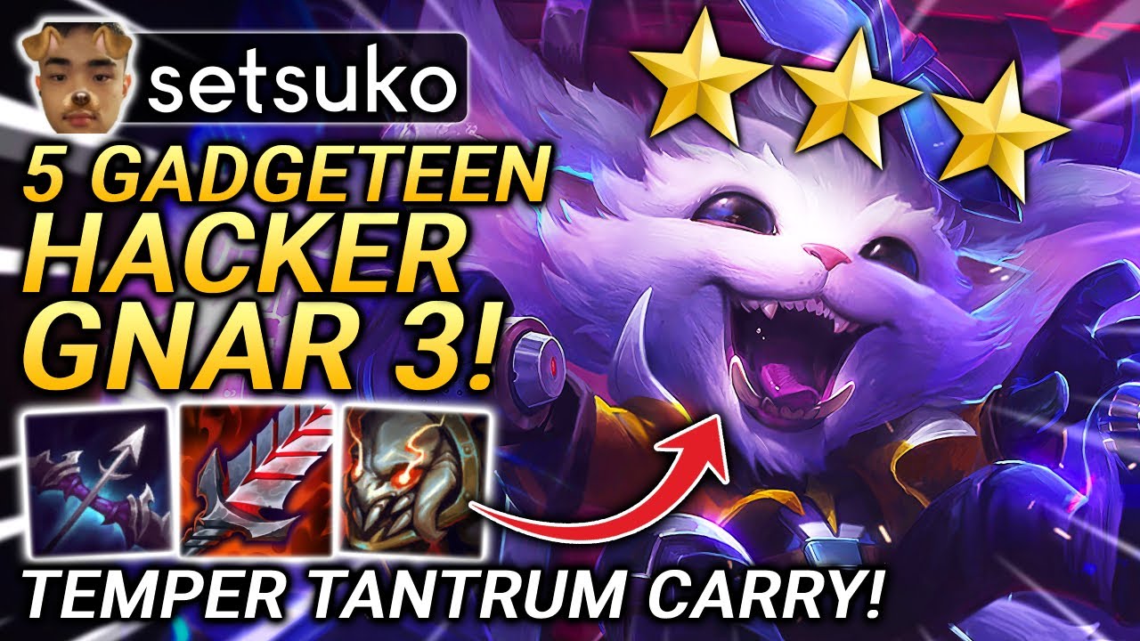 5 GADGETEEN GNAR 3 CARRY is still BROKEN! Learn How! - Setsuko | TFT ...
