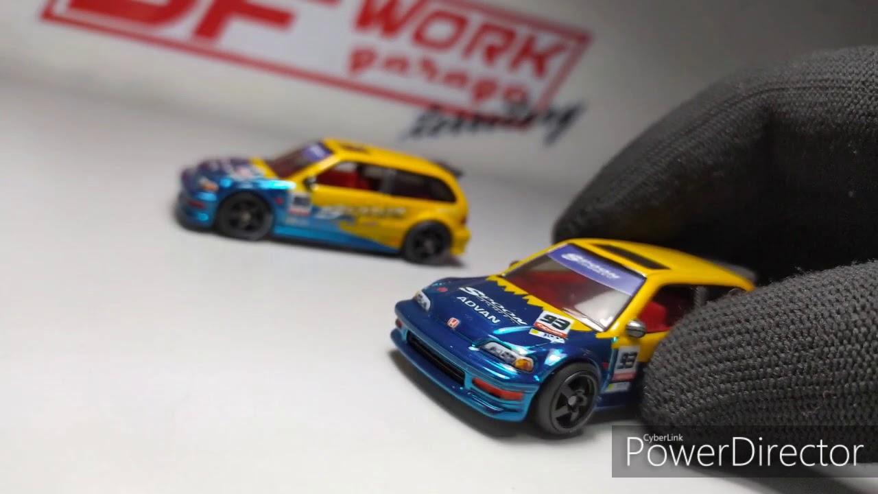 HOTWHEELS HONDA EF SPOON SPORTS CUSTOM By SF WORK GARAGE - YouTube