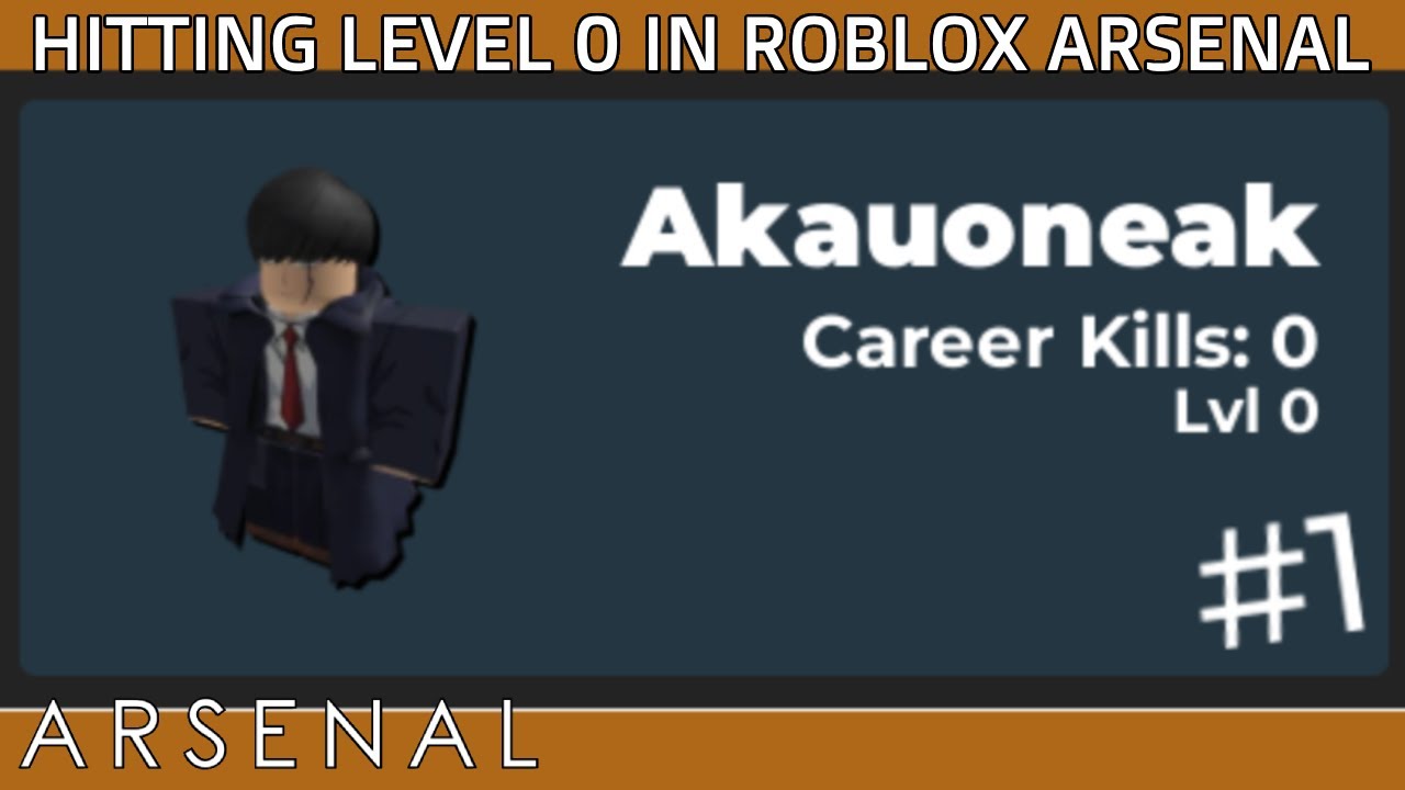 Hitting Level 0 in Roblox Arsenal (N/A game) - YouTube