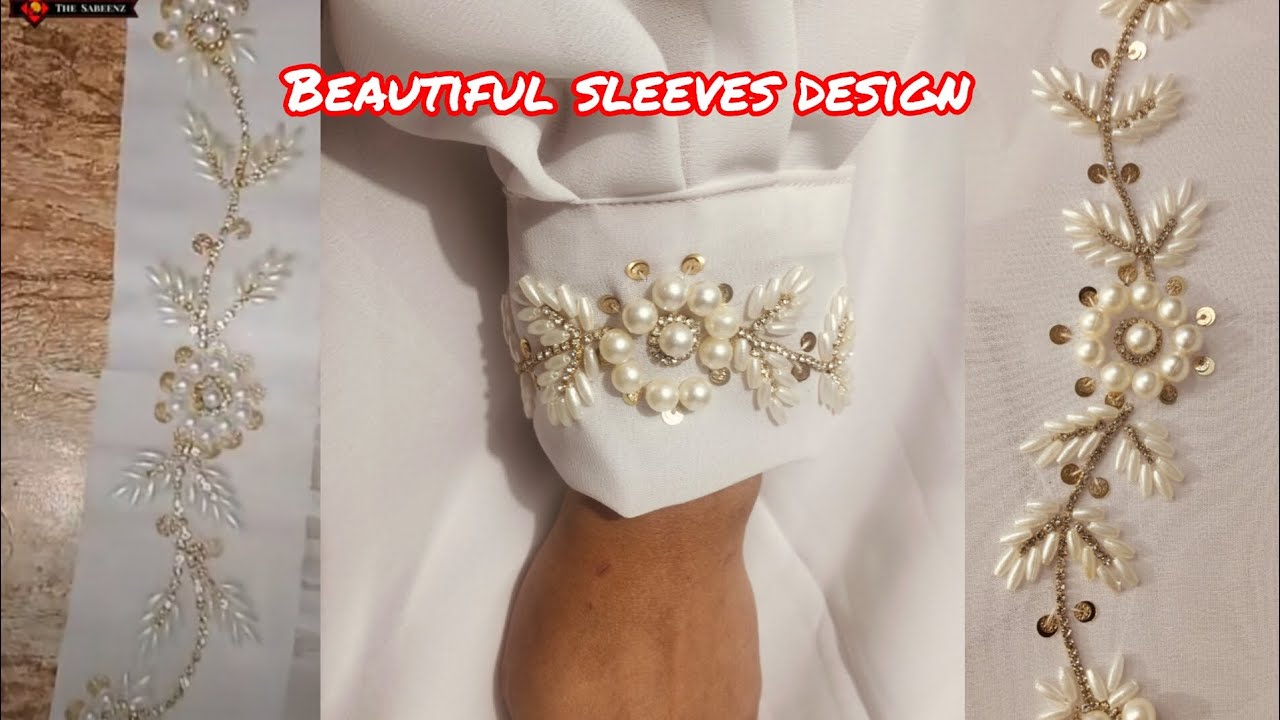 beautiful sleeves hand embroidery work/very easy Idea trend outfit ...