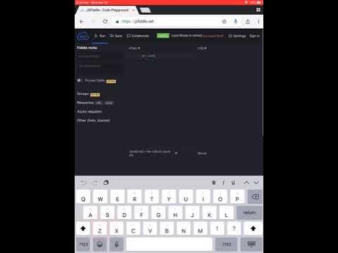 JSfiddle Start and Save - YouTube