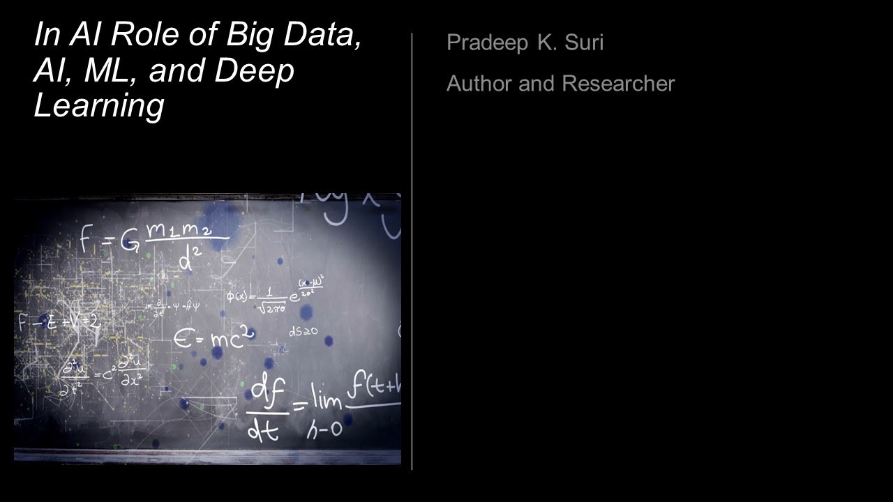 In AI Project Role of Big Data, AI, ML, and Deep Learning - YouTube