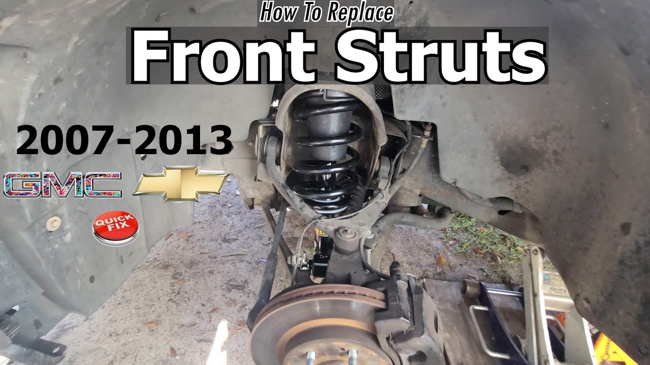 How To Replace Front Struts (2007-2013 GMC Sierra Chevy Silverado 1500 ...