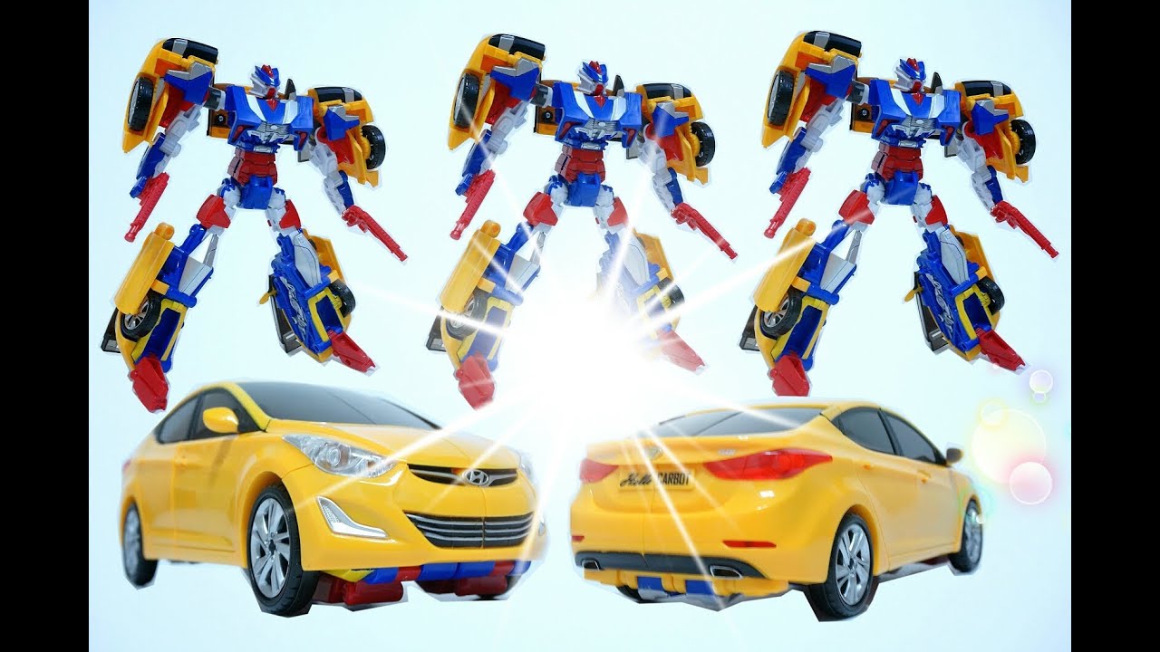 헬로카봇 아반떼 프론 자동차,로봇 장난감 변신 동영상 (Hello Carbot Avante Y Car Toys) - YouTube