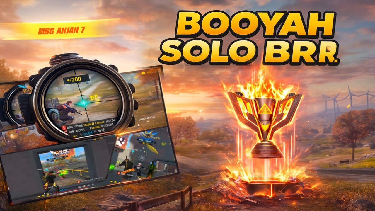 SOLO BR OP GAMEPLAY | FREE FIRE | ANJAN SAI YT - YouTube