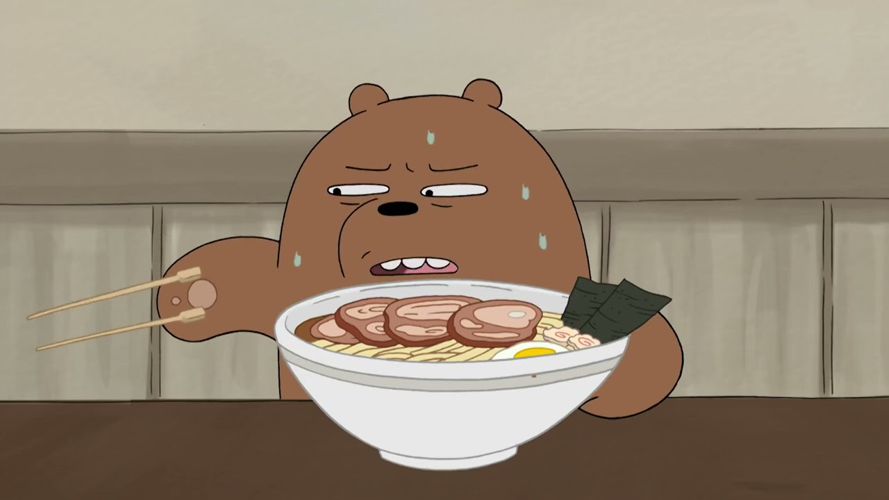 We Bare Bears | Bears Eating Ramen | Cartoon Network - YouTube