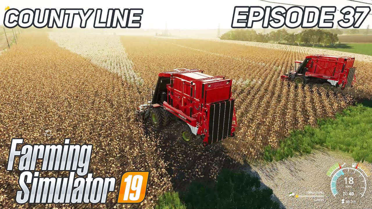 Unrealistic Cotton Harvesting | FS19 | Farming Simulator 19 | Timelapse ...