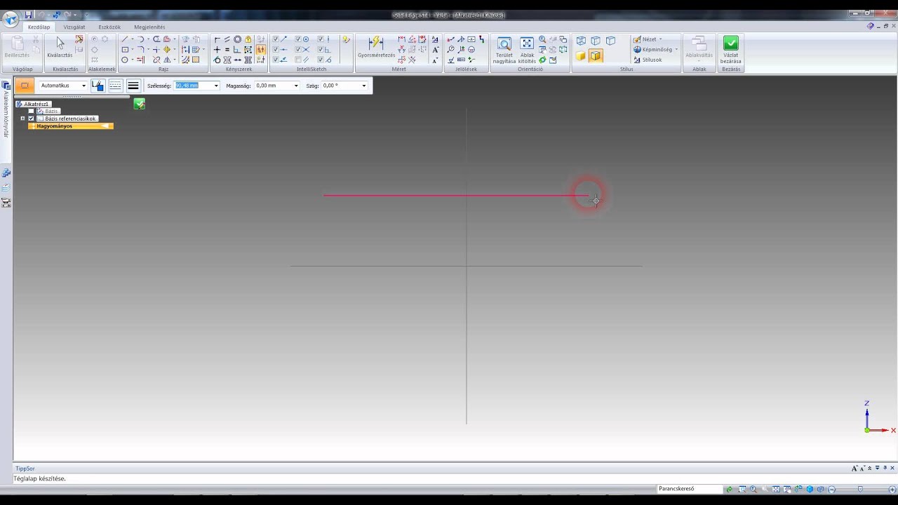 Solid Edge ST4 Tutorial 2a HUN - YouTube