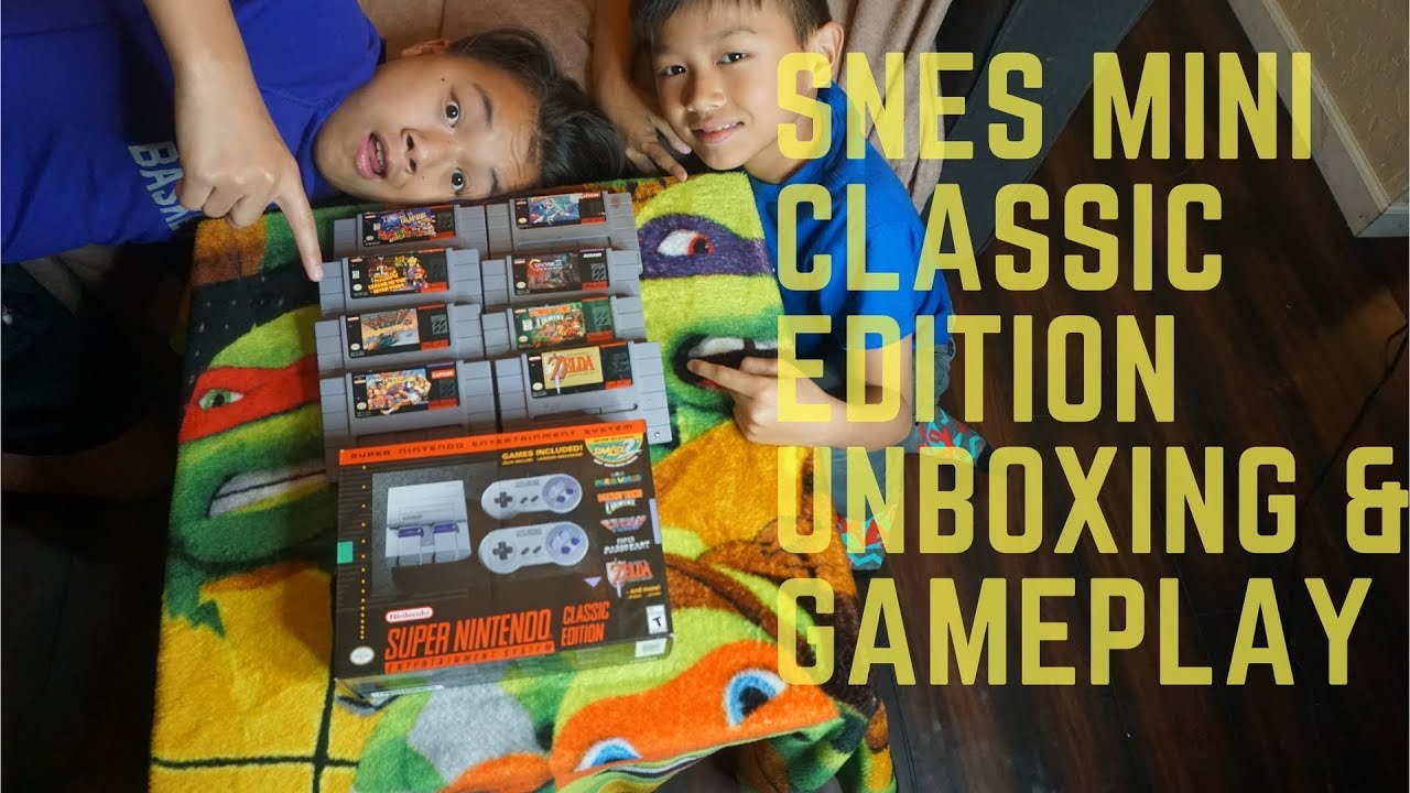 SNES Mini Classic Edition Unboxing And Gameplay - YouTube