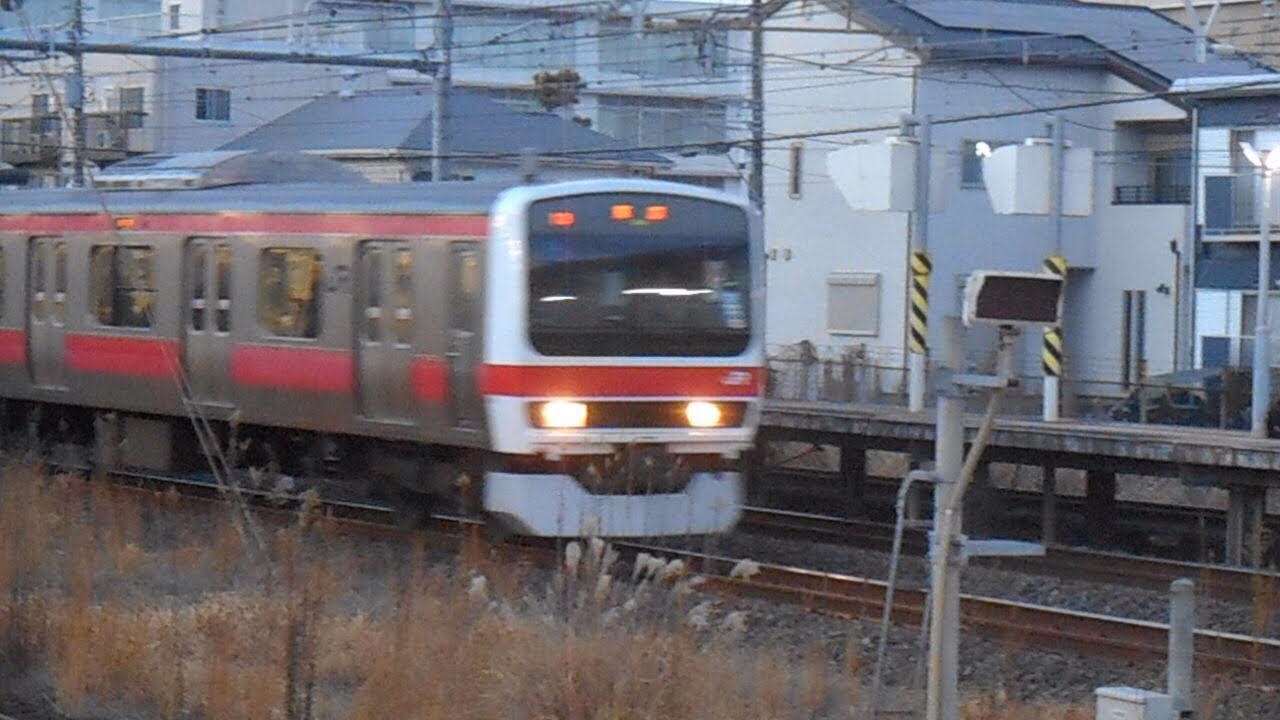 209系500番台都ケヨ34編成各駅停車東京行き蘇我駅4番線到着シーン - YouTube