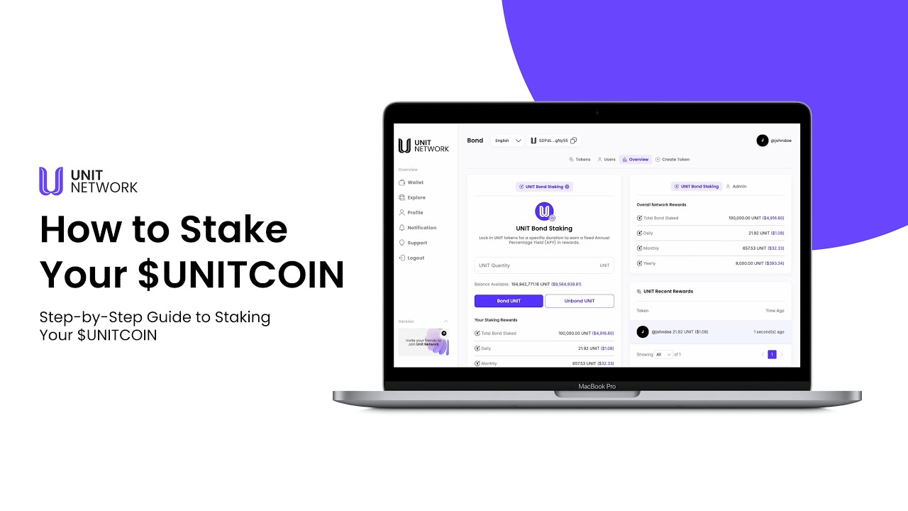 How to Stake Your $UNITCOIN - YouTube