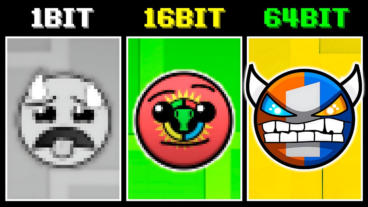 New Custom Geometry Dash Lobotomies V16 but every time with more bits ...