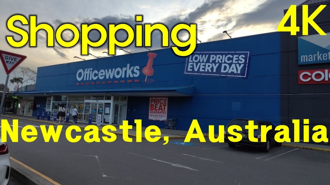 Shopping Officeworks, Newcastle, Australia - 4K - YouTube