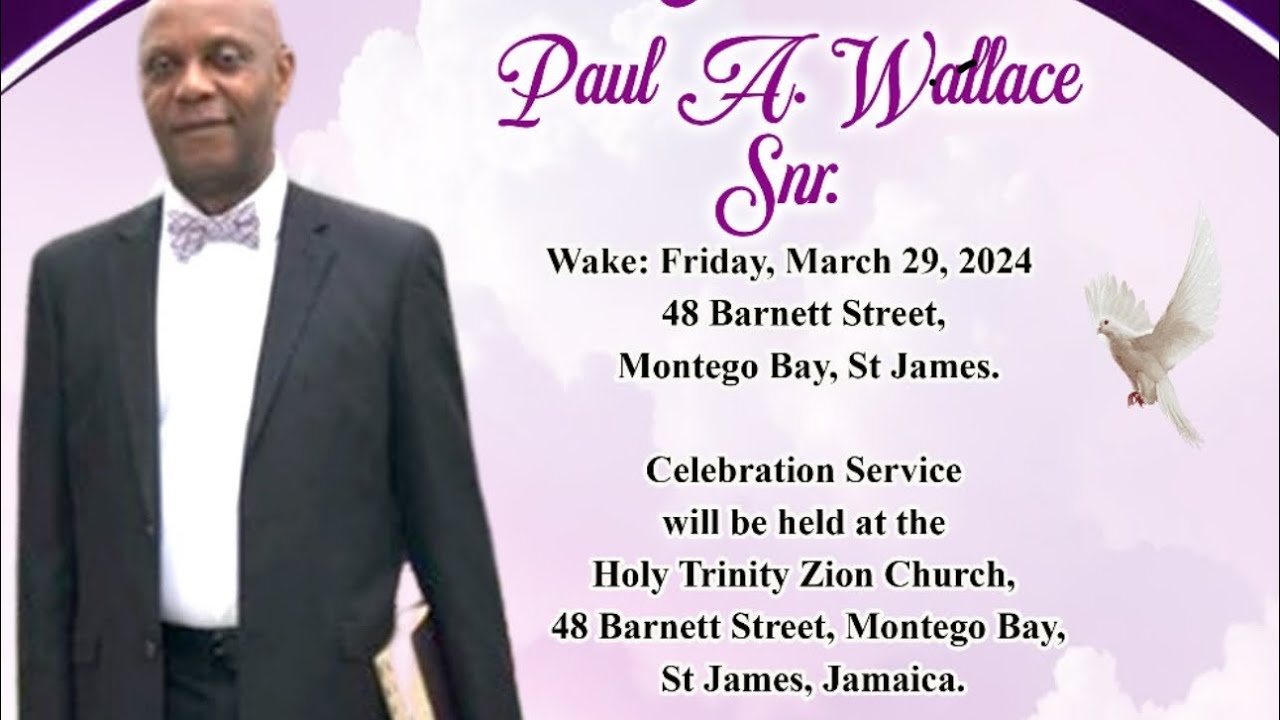 Motorcade for Overseer Paul A. Wallace Snr. At 48 Barnett street it was ...