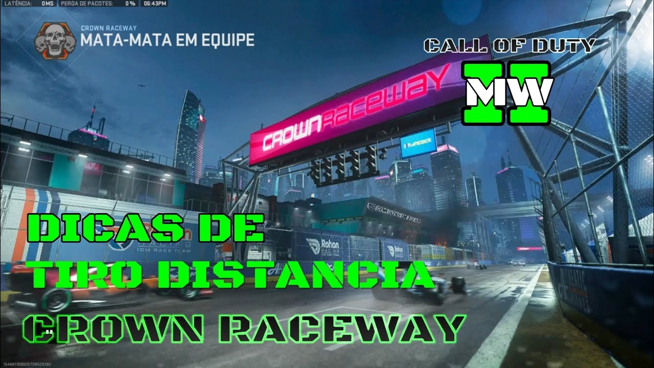 Call of duty MW2 - Dicas de tiro distancia em CROWN RACEWAY - YouTube