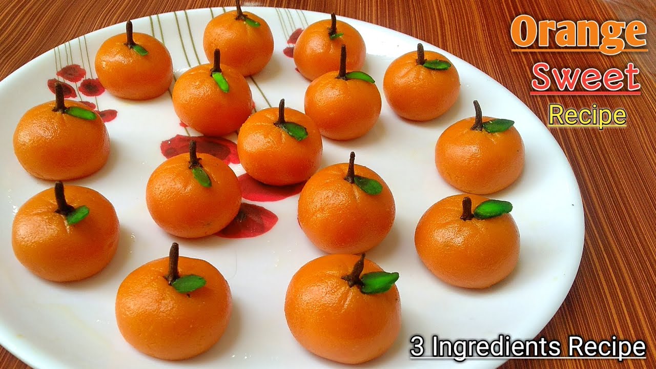 Orange Sweet | Easy Sweet Recipes at home | 3 Ingredients Recipe ...