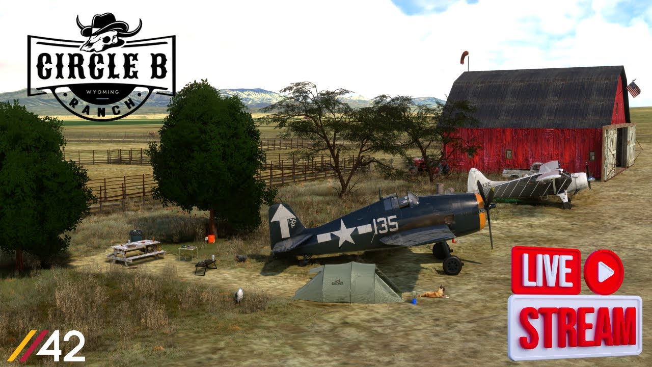 Hellcat at the Ranch! Warbird Flight out of Parallel 42 Circle B Ranch ...