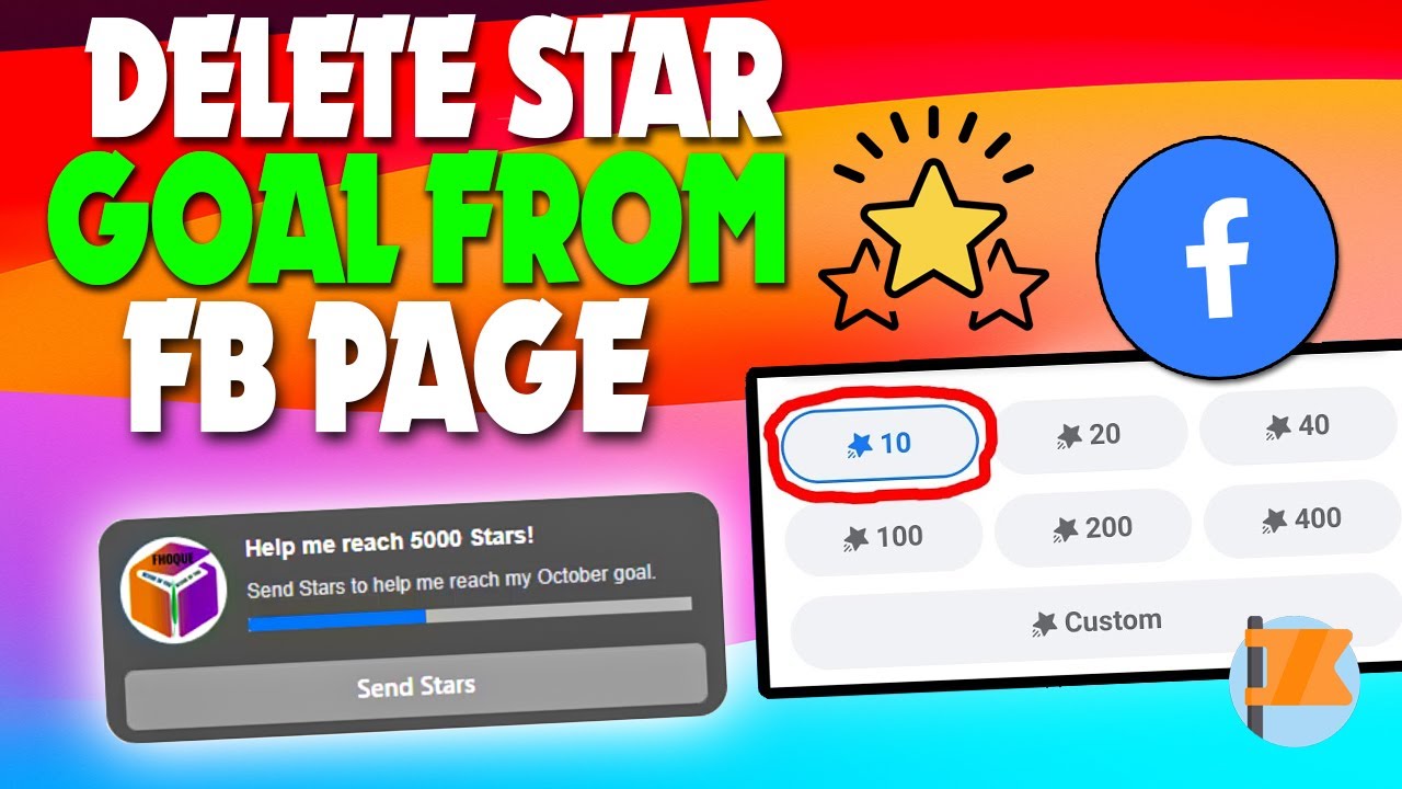 how to delete star goal from Facebook page | PIN TECH | - YouTube
