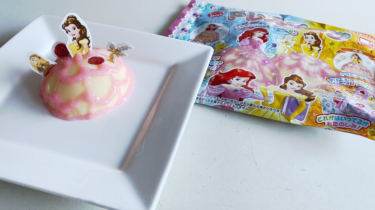 [DIY Kit] Disney Princess Pudding: Belle or Ariel | Heart - YouTube