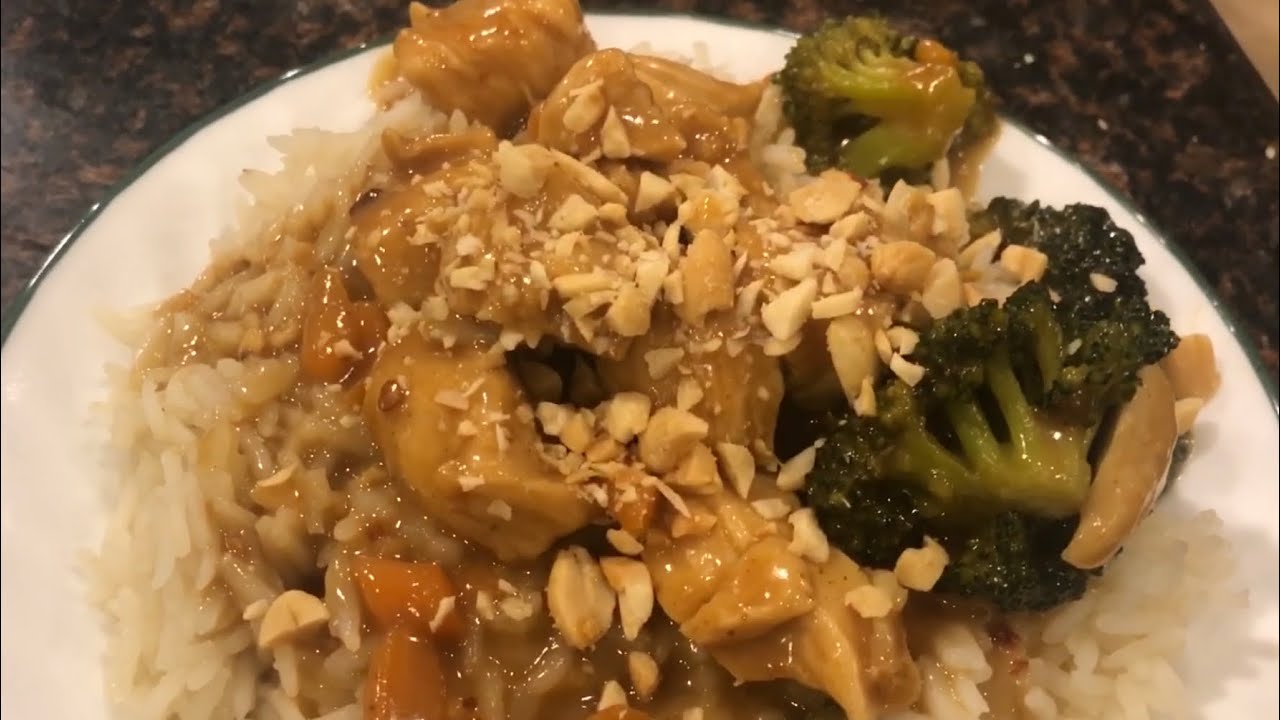 thai chicken pra ram - YouTube