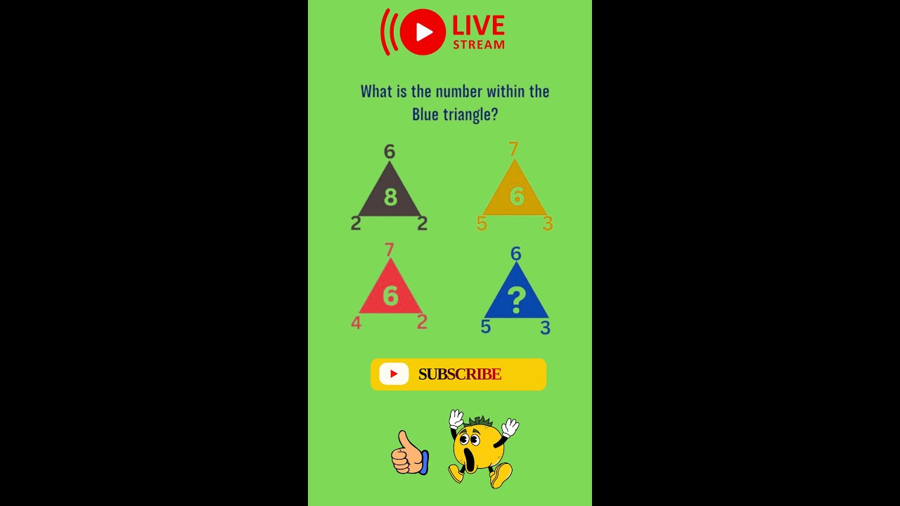 Can You Crack the Triangle Puzzle? 🔺 | Brain Teaser Challenge LIVE! | # ...