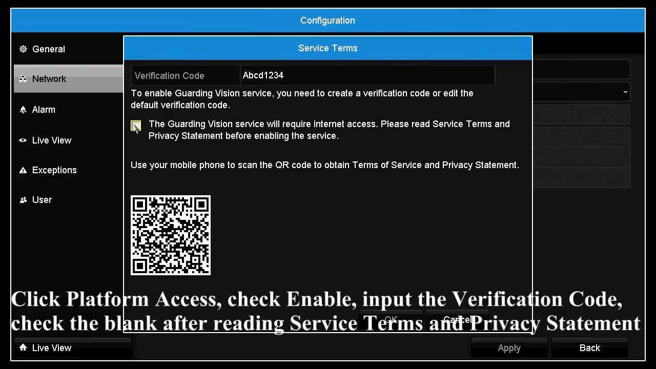 How to configure platform access Hilook DVR كيفيه عمل اعدادات لجهاز ...