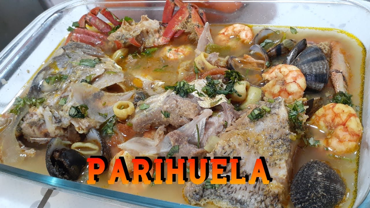 parihuela de pescado y mariscos al estilo betico - YouTube