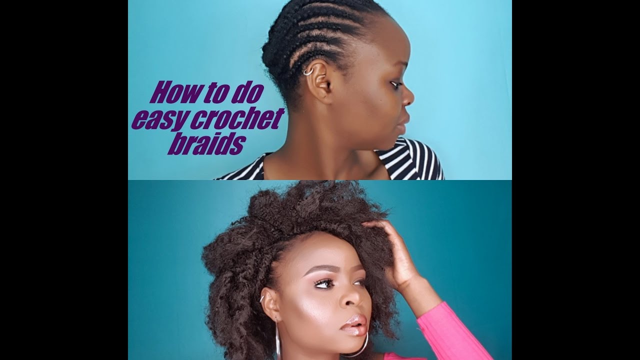 How to do easy crochet braids - B U B U S 8 5 - YouTube