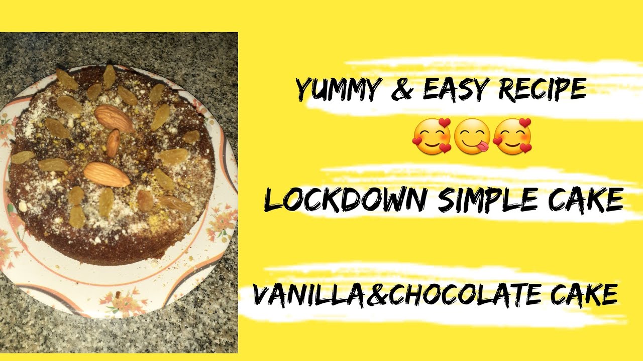 Simple Cake | Vanilla & Chocolate Flavored Cake | Cake Recipe ...