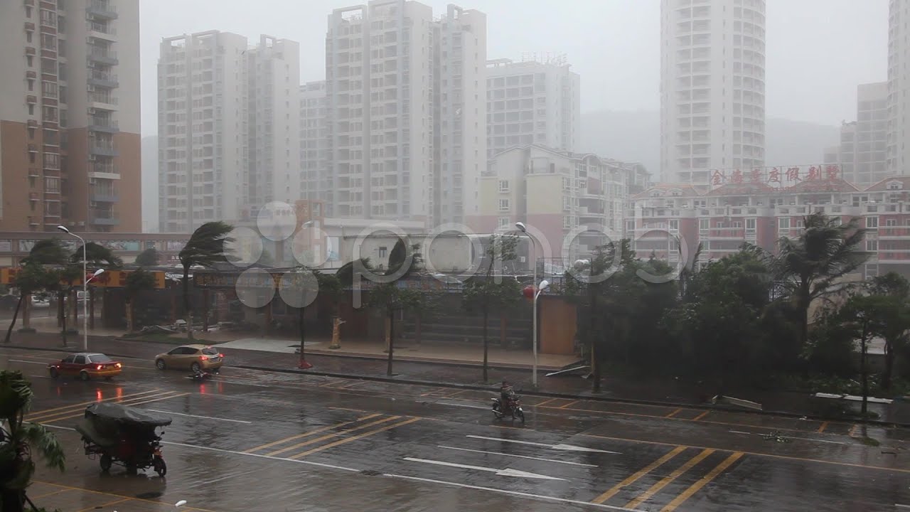 Hurricane Flying Debris Mayhem Extreme Wind. Stock Footage - YouTube