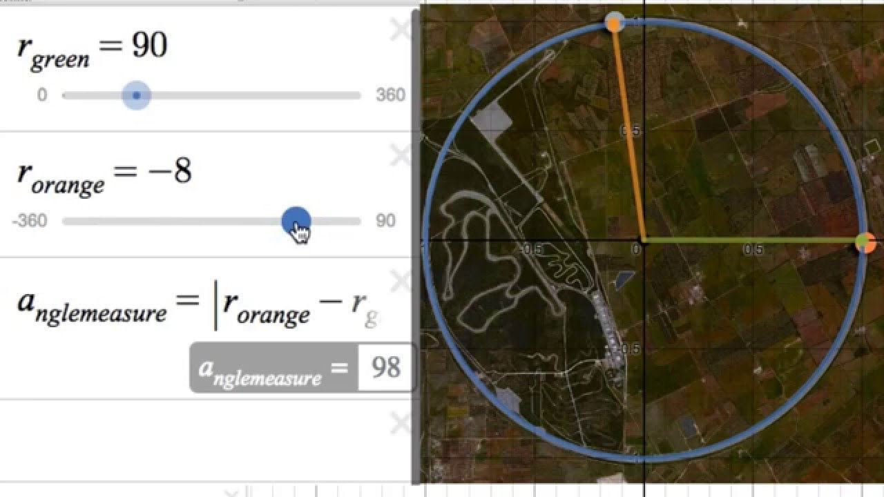 Nardo Ring: Using Desmos to Measure Angle - YouTube