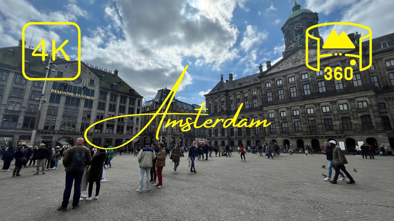 Amsterdam - 360° VR - Dam Square - YouTube