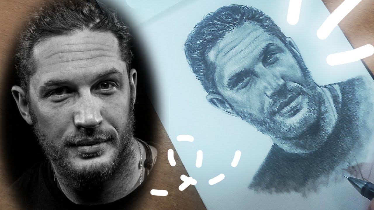 learn the best method on the world for drawing faces| Tom Hardy| fast ...